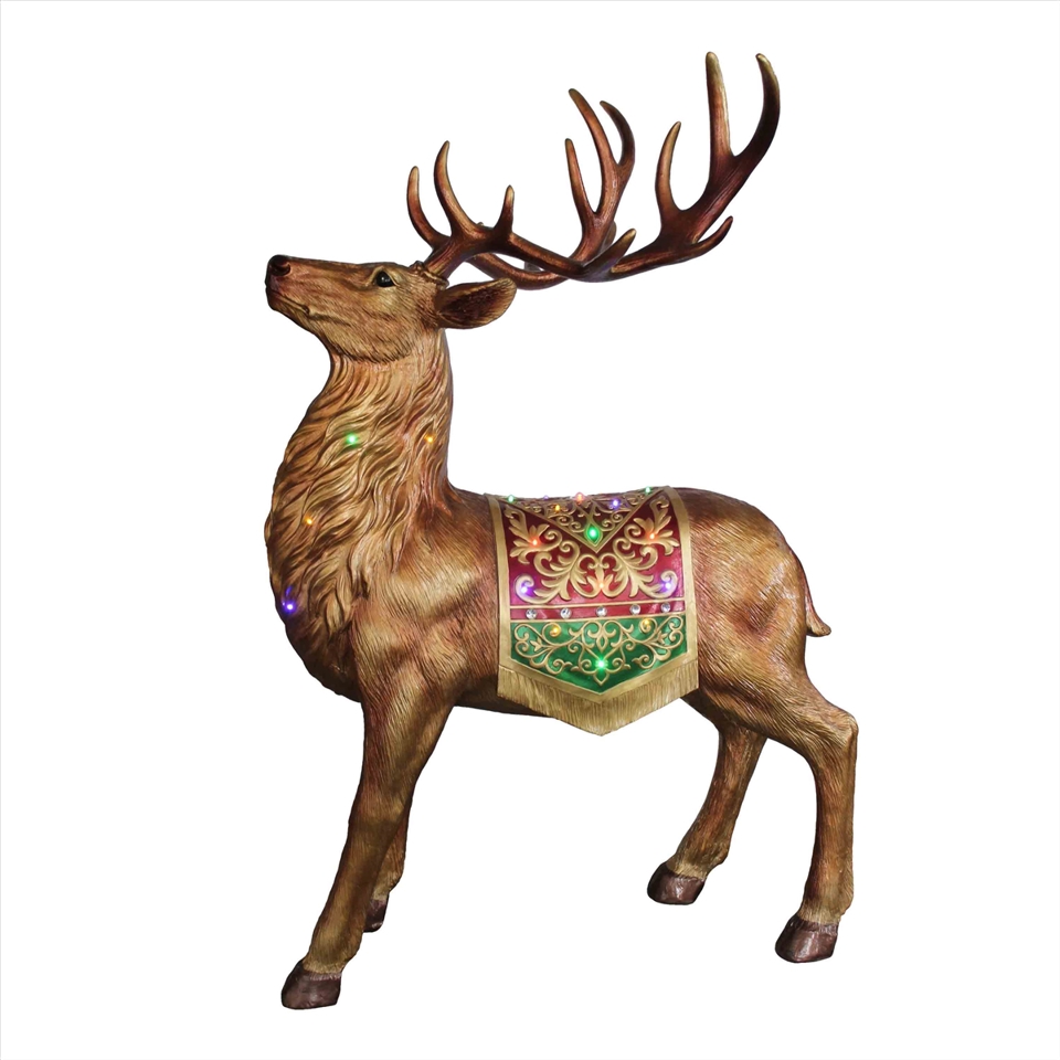 60"H Standing Deer with Multi Color Lights - NEI Distributors